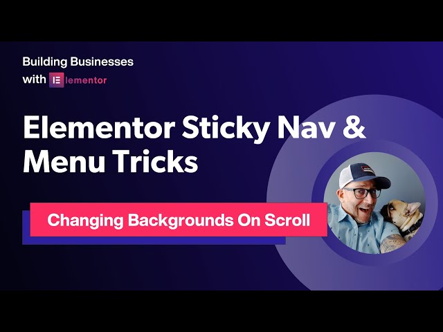 Change Menu Background Color on Scroll with Elementor Change Menu Background Color on Scroll with Elementor
