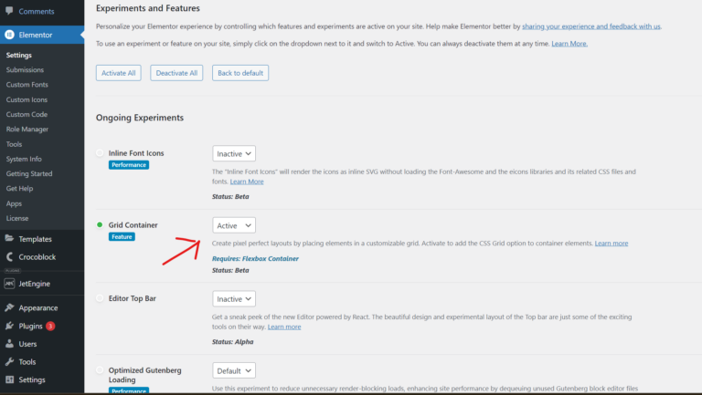 How to use Elementor Grid Containers?
