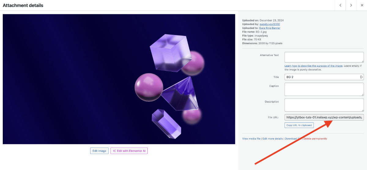 Background Image Reveal on Hover Effect in Elementor